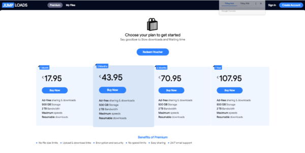 Tài khoản Jumploads – Ngaohap.com